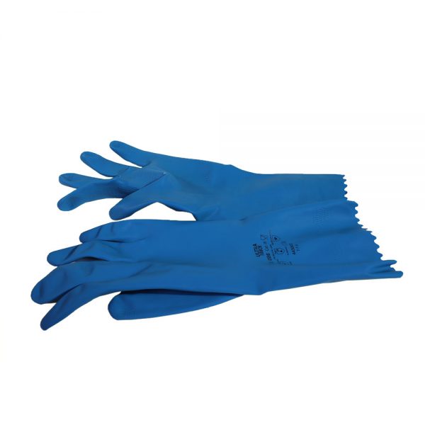 Ultratouch Silverlined Blue Rubber Gloves - Monocure3D