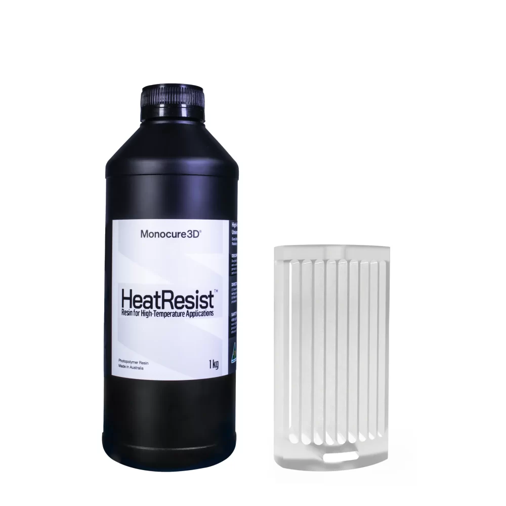 HeatResist Clear Resin – High-Temperature 3D Printing Resin